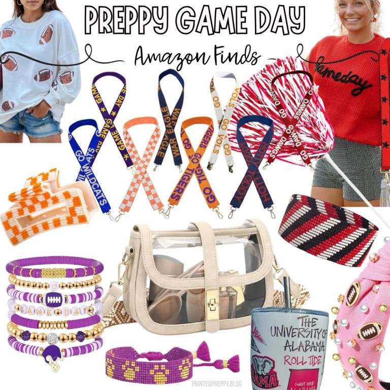 🎀 Preppy Game Day Amazon Finds You’ll Actually Want to Wear 🎀 – Printed ...