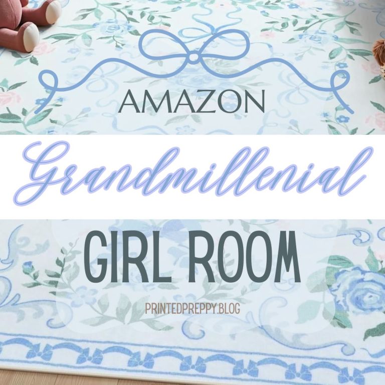 Whimsical Grandmillennial Girls Bedroom Style – Printed Preppy Blog